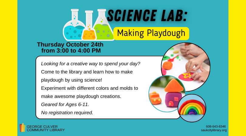 Science Lab: Making Playdough! | George Culver Community Library
